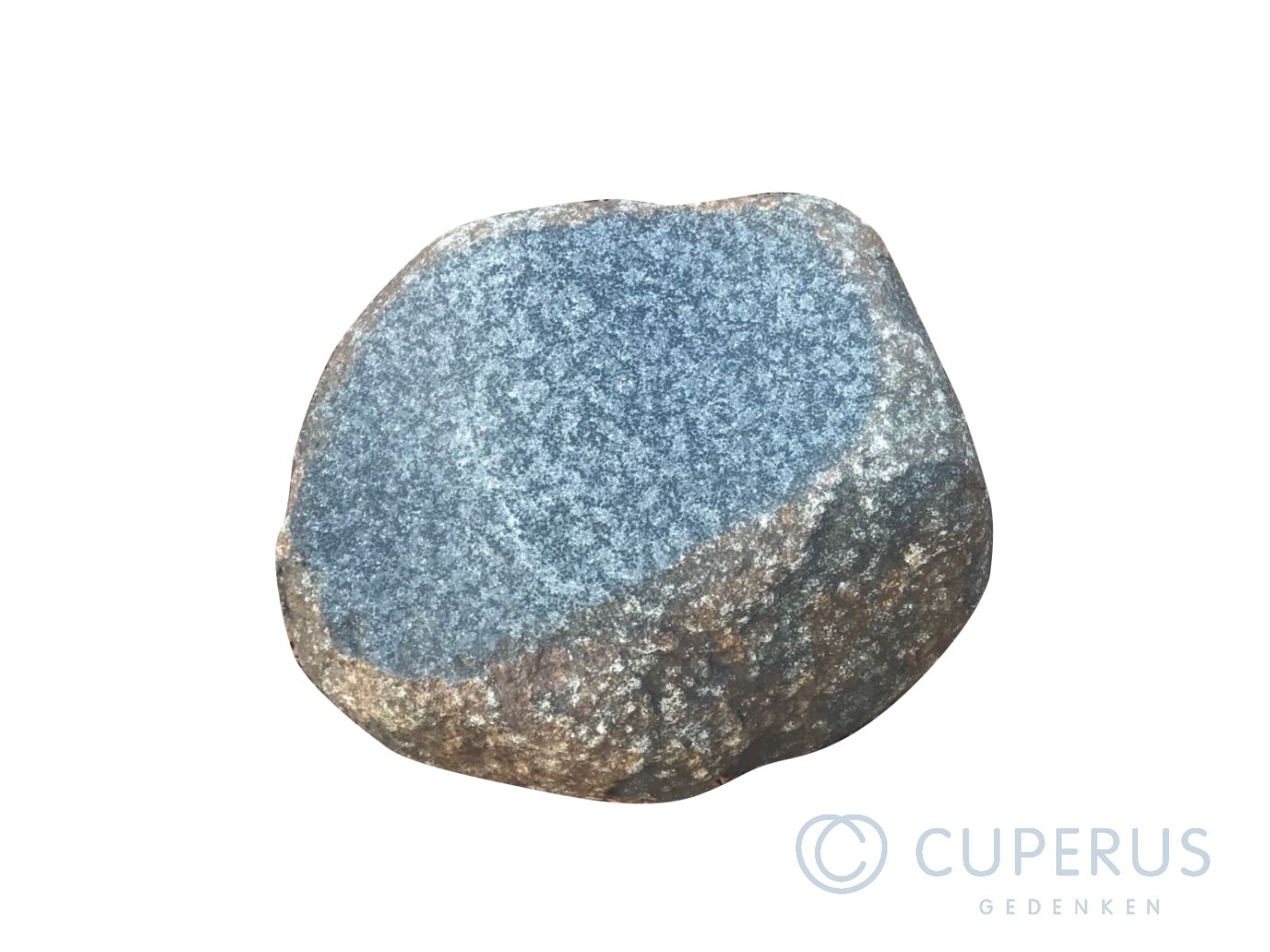 Basalt kei - natuurruw met gepolijst vlak | Cuperus gedenken | 11365